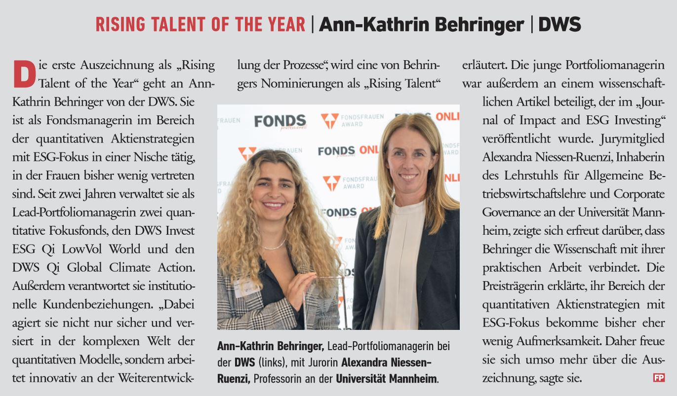 Absolut ausgezeichnet | 4/2023 | Vertrieb & Praxis | Magazin | FONDS ...